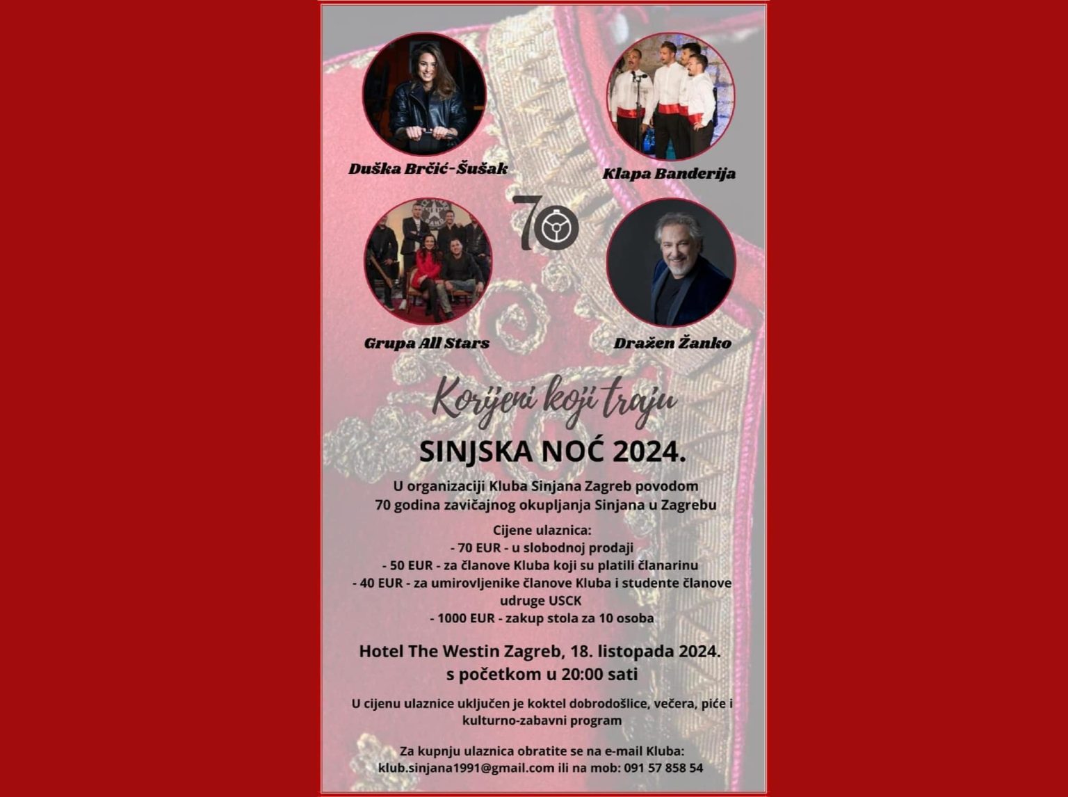 Sinjska noć u Zagrebu - Sinjska rera | web portal Sinja i Cetinskog kraja